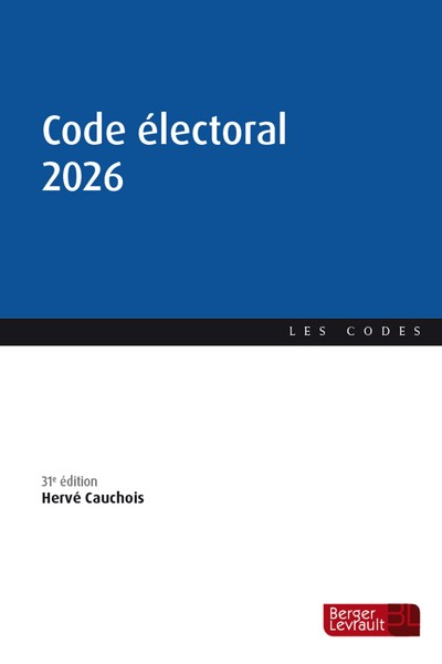 Code électoral 2026 - Les Codes et textes de référence - Collectivités ...